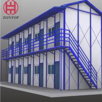 China Waterproof Modern Frame Easy Assemble 2 Story Steel Structure Prefab House for sale