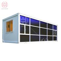 China Luxury 40 Feet Stackable Flat Pack Foldable Tempered Glass Detachable Portable Modern Container House for sale