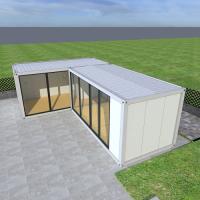 China Luxury 40 Feet Stackable Flat Pack Foldable Tempered Glass Detachable Portable Modern Container House for sale