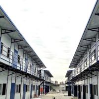 China Two Storey Modular Shipping Container Homes , Sandwich Panel Modular Container Buildings for sale