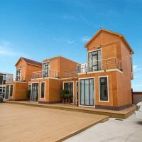 China ISO CE Light Steel Villa Living 2 Storey Flat Modular Container Home / Dormitory for sale