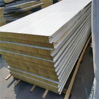 China Rock Woll Roof Sandwich Panels 75mm 50mm Construction Sandwich Panel for sale