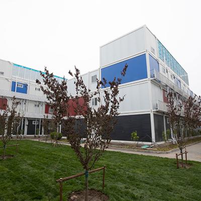 China Double Storey Container House For Outdoor Office Hotel Hospital Zontop light Steel Prefabricated Building Container Hous for sale