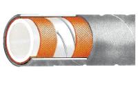 China PFA Chemical Hose FDA Approved Smooth Rubber Covered for sale