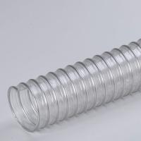 China Food Grade Rubber Hose Flexible PU Dust Collect Steel Wire Antistatic Duct Hose for sale