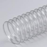 China Food Grade Rubber Hose Flexible PU Dust Collect Steel Wire Antistatic Duct Hose for sale