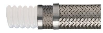 China Stainless Steel High Pressure Wire Braided Corrugated PTFE Flex Hose for sale