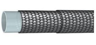 China High Pressure Smooth PTFE Gas Flexible Hose With Double SS Braid Wires for sale