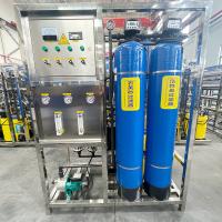 China 500L 3 Bottles RO Reverse Osmosis Water Treatment Filters Purify Machine in Wooden Case for sale