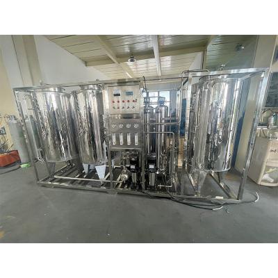 China 380V/1.5Kw Pump Core Components 1000LRO Reverse Osmosis Water Treatment System with Water Tank for sale