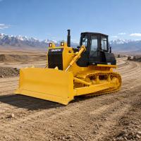 China Shantui Bulldozer Durable Chassis Drive System, Comfort Cab, Easy Maintenance With Straight Blade & 3-Tooth Ripper for sale