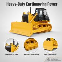 China Shantui Bulldozer Durable Chassis Drive System, Comfort Cab, Easy Maintenance With Straight Blade & 3-Tooth Ripper for sale