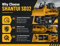 China Powerful Traction, Easy Maintenance & Strong Terrain Adaptability SD32 Bulldozer Core Advantages for sale
