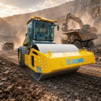 China XS225H 22 Ton Single Drum Vibratory Road Roller | Shangchai Engine Soil Compactor for Highway Construction for sale