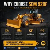 China SEM920F F‑Series Tier 2 Motor Grader, SDEC Engine PPPC Load‑sensing Hydraulic Road Grader for sale
