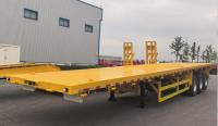 China Factory Custom 12.5-Meter 3-Axle Straight Beam Flatbed Semi-Trailer Heavy-Duty Container Cargo Transport Trailer for Sale for sale