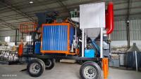China Mobile Asphalt Mixing Plant with Forced Mixer and 2T Bitumen Heating Tank for sale