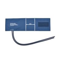China Skin Safe Small Adult Reusable NIBP Cuff Dual Tube 20-28cm Clinical PU Leather for sale