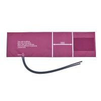 China Artery Marked Large Adult NIBP Cuff Reusable PU Leather 33-47cm Dual Tube for sale