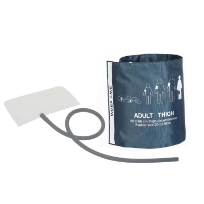 China Heavy Duty Nylon Reusable NIBP Cuff Thigh Latex Free 46 - 66cm Single Tube for sale