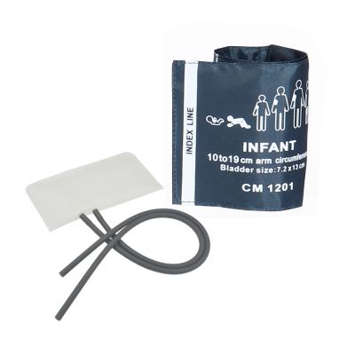 China Two Tube Infant Reusable NIBP Cuff Nylon 10-19cm Universal Compatible Clinical for sale