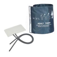 China Anti Leakage Bladder Reusable NIBP Cuff Nylon Thigh 46 - 66cm Double Tubes for sale