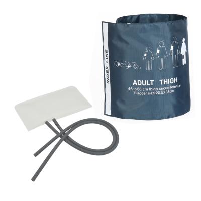 China Anti Leakage Bladder Reusable NIBP Cuff Nylon Thigh 46 - 66cm Double Tubes for sale