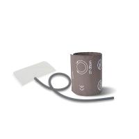 China Brwon Reusable NIBP Cuff 27 - 35cm Universal Compatibility PU Leather Adult NIBP Cuff for sale