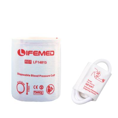China Infant Disposable Non Invasive Blood Pressure Cuff Non Irritating 9 - 14.8CM Double Tubing for sale
