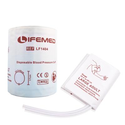 China Double Tubing Adult Non Invasive BP Cuff Disposable With Artery Indicator 27.5 - 36.5CM for sale