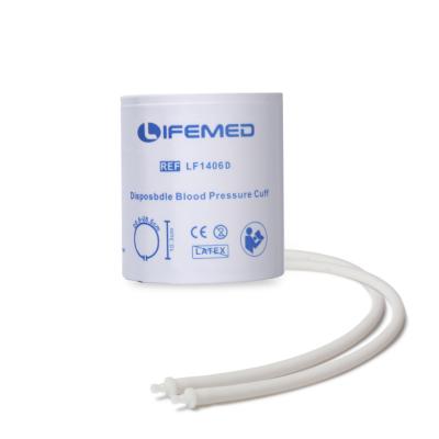 China Durable Disposable NIBP Cuff 20.5 - 28.5CM Double Tubing Small Adult BP Cuff for sale