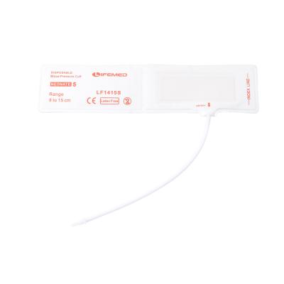 China Medical Grade Disposable Neonatal NIBP Cuff Size 5 Single Hose 8-15CM for sale