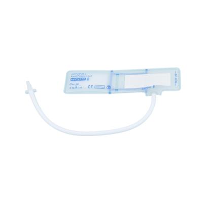 China Wide Range Disposable Blood Pressure Cuff Neonate 4-8CM Size 2 Single Tube for sale