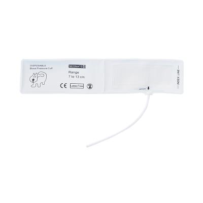 China CE Certified Disposable Blood Pressure Cuff Neonate 7-13CM Size 4 Single Tube for sale