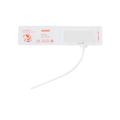 China Compact Disposable NICU BP Cuff Neonate Single Tube 8-15CM Size 5 Latex Free for sale