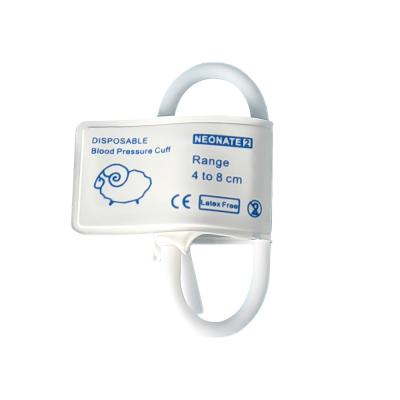 China Single Use Disposable Animal NIBP Cuff Animal 4-8CM Size 2 Double Tubing for sale