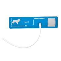 China Soft Material Veterinary Blood Pressure Cuff Reusable 5-9.5CM Size 3 Single Tube for sale