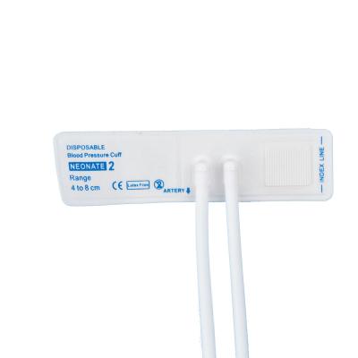 China Neonate NIBP Cuff 4 - 8CM Size 2 Disposable Single Use Blood Pressure Cuff for sale