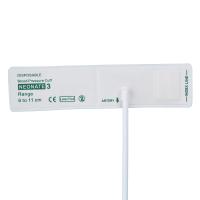 China Non Invasive Neonate BP Cuff Disposable 6 - 11CM Size 3 Single Tube Side Air Inlet for sale