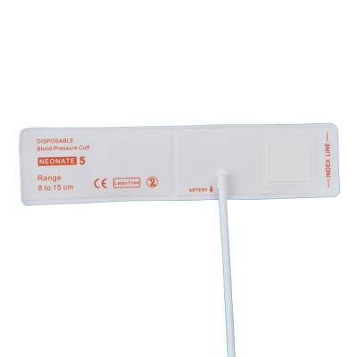 China Neonate Disposable NIBP Cuff 8 - 15CM Size 5 Single Tube Side Air Inlet for sale