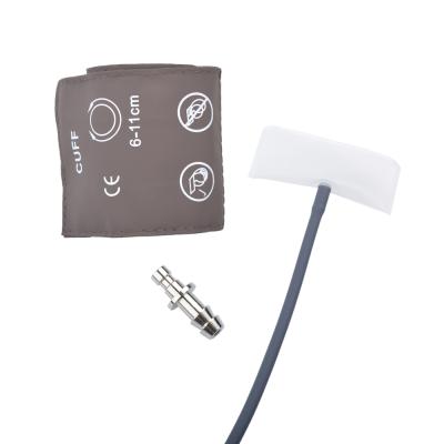 China Bayonet Infant Blood Pressure Cuff Multi Patient Neonate 6-11CM Single Tube for sale