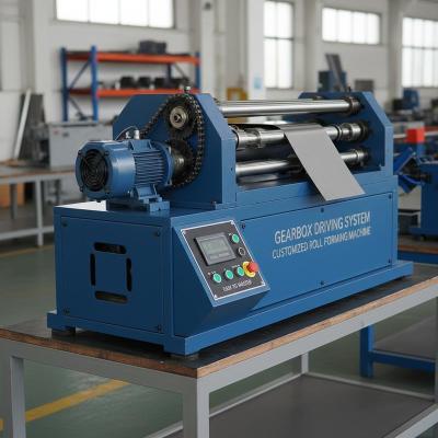 China Customized Roll Forming Machine 3.5kw Gearbox Drive 16 Stations Metal Roof Panel Former for sale