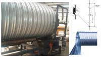 China Spiral Ribbed Corrugated Pipe Forming Machine 1000-6000mm Double Lock Drain Pipe Roll Former for sale