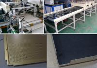 China Automatic Ceiling Tile Textile Stick Machine 600x600mm Custom Aluminum Panel for sale