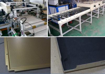 China Automatic Ceiling Tile Textile Stick Machine 600x600mm Custom Aluminum Panel for sale