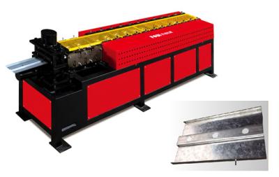 China 12.5KW PLC Control Fire Damper Baffle Roll Forming Machine for HVAC Duct 150mm Width for sale