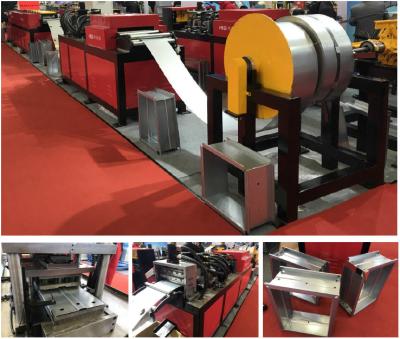 China PLC Control HVAC Duct Machines 31KW Fire Damper Roll Forming Machine for sale
