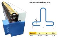 China 15 Stations Roll Former Machines Suspension Drive Cleat Machine 1.5mm Raw Material Thickness for sale