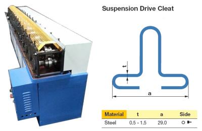 China 15 Stations Roll Former Machines Suspension Drive Cleat Machine 1.5mm Raw Material Thickness for sale