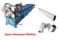 China Rectangular Square Downspout Roll Forming Machine 18 Stations 0.5-0.6mm Thickness for sale